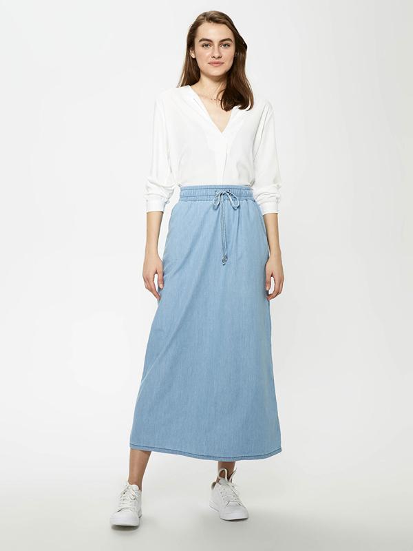 Спідниця джинсова довга — ціна 699 грн у каталозі Довгі спідниці Купити жіночі речі за доступною