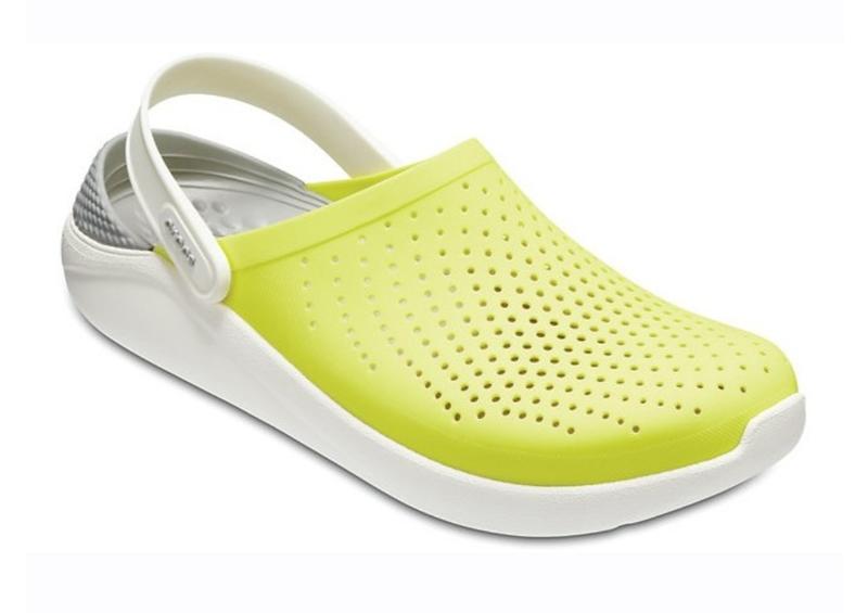 Жовто сірі сабо, салатові крокс лайт райд crocs literide™ clog yellow ...