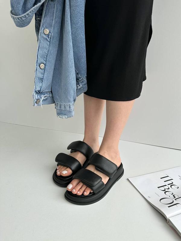 Стильные объемные шлепанцы — цена 1650 грн в каталоге Шлепанцы Купить женские вещи по доступной