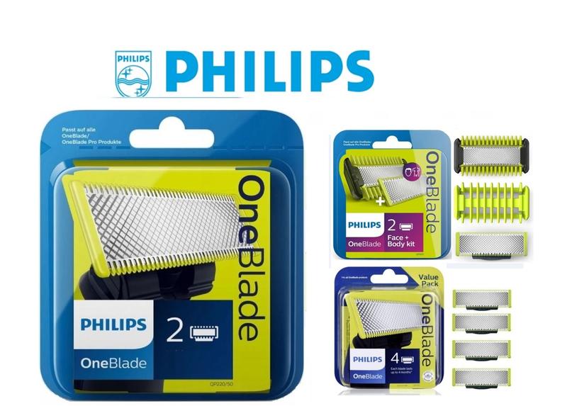 Сменные лезвия philips oneblade body kit, 2 шт лез + 2 насадки в ...