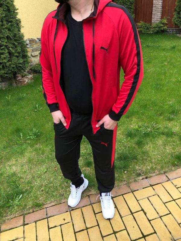 Качественный мужской спортивный костюм puma . кофта на молнии и штаны ...