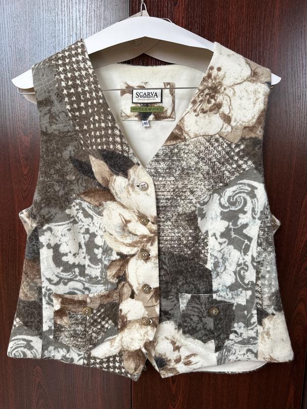 Винтажная жилетка scarva woman — цена 450 грн в каталоге Жилетки Купить ...