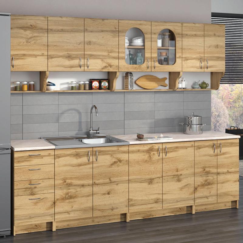 Кухонний гарнітур кухня вероніка дсп 2 6 м зі стільницею — ціна 15922 грн у каталозі Меблі для