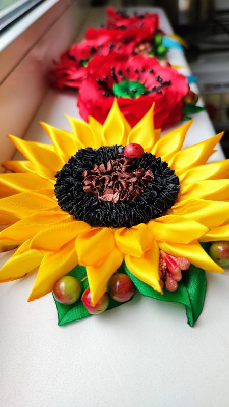 Прикраса соняшник — ціна 140 грн у каталозі Інші аксесуари Купити аксесуари за доступною ціною
