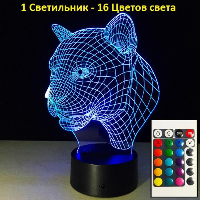 3d світильник леопард новорічні подарунки для жінок оригінальні