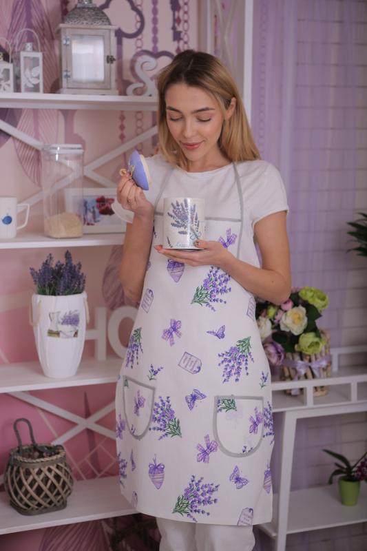 Фартух лляний бузок — ціна 95 грн у каталозі Фартухи Купити товари для дому та побуту за