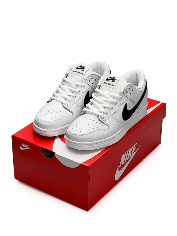 Женские кроссовки найк сб данк nike sb dunk low retro all white black ...
