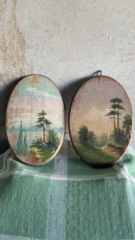 Пара винтажных картин — цена 350 грн в каталоге Картины Купить товары для дома и быта по