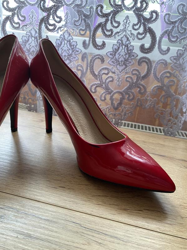 Червоні туфлі човники — ціна 183 грн у каталозі Туфлі Купити жіночі речі за доступною ціною на