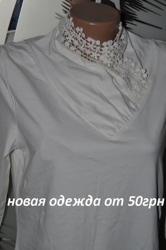 Футболка з довгим рукавом мереживний комір bpc collection — ціна 120 ...