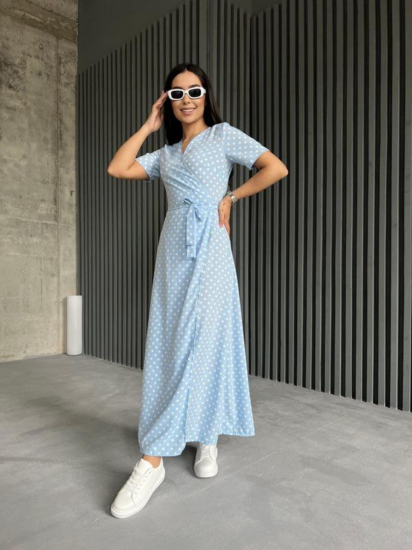 Плаття в горох — ціна 490 грн у каталозі Довгі сукні Купити жіночі речі за доступною ціною на