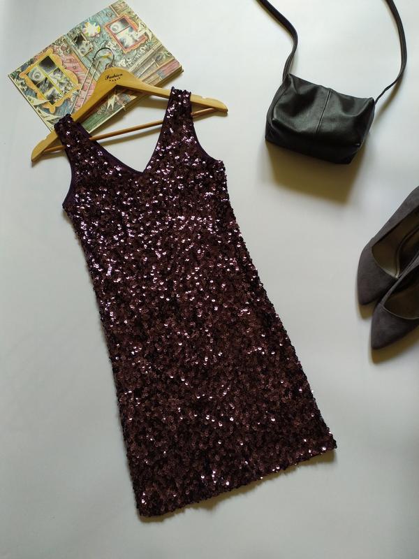 Гарна сукня в пайетках — ціна 52 грн у каталозі Короткі сукні Купити жіночі речі за доступною