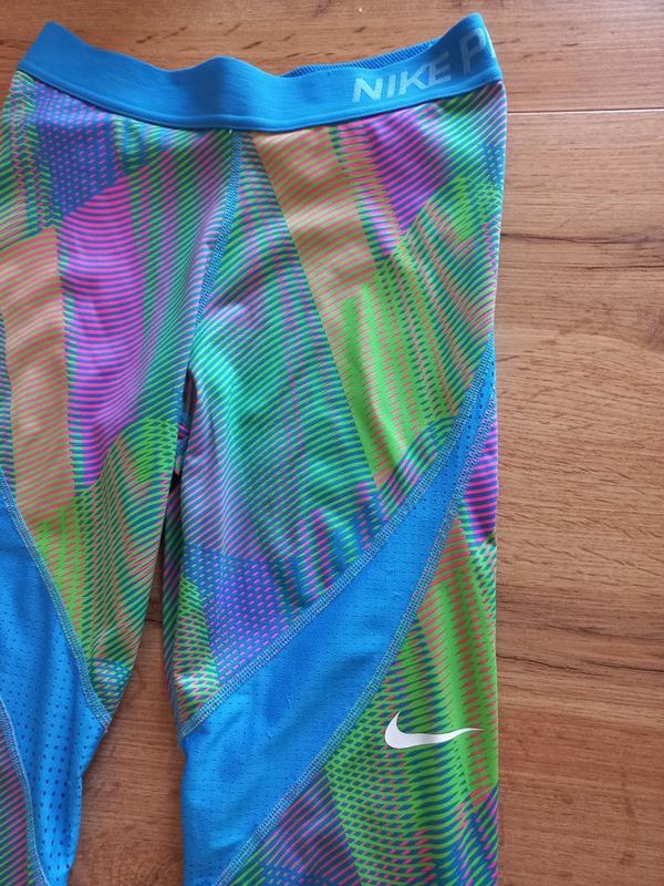 Nike pro яркие бриджи капри с сеткой s-размер оригинал — цена 230 грн в ...