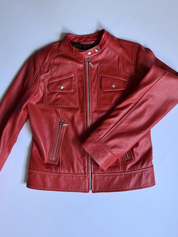 Кожаная куртка — цена 900 грн в каталоге Куртки Купить женские вещи по доступной цене на Шафе