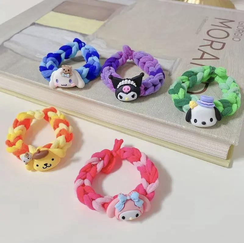 Резинки для волос браслеты kawaii anime kuromi cinnamoroll — цена 60 ...