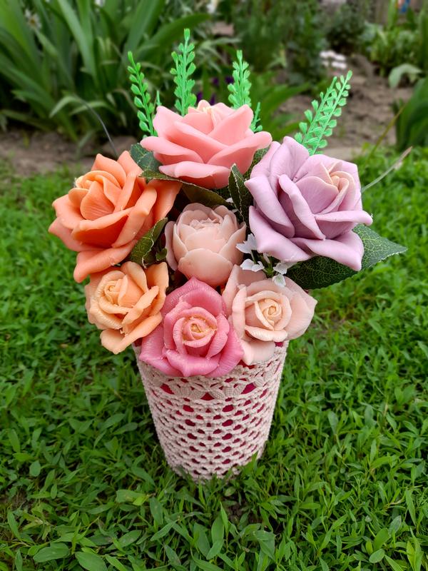 Букет из мыла — цена 380 грн в каталоге Искусственные цветы Купить товары для дома и быта по