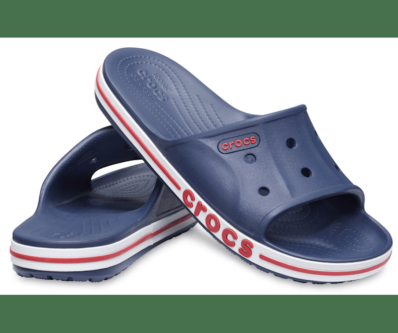 Crocs шлепки синие в наличии bayaband slide — цена 1000 грн в каталоге ...