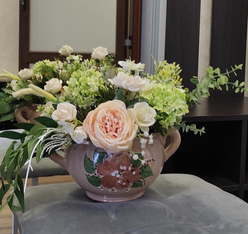 Интерьерная композиция — цена 1370 грн в каталоге Искусственные цветы Купить товары для дома и