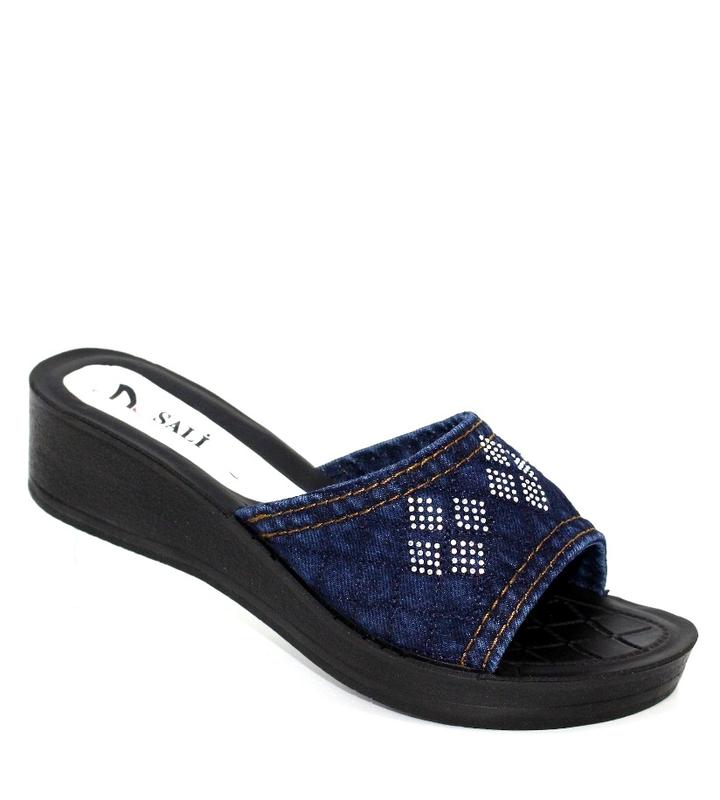 Джинсові шльопанці 111722 — ціна 400 грн у каталозі Шльопанці Купити жіночі речі за доступною