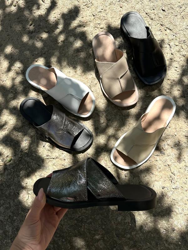 Шльопанці шкіряні — ціна 795 грн у каталозі Шльопанці Купити жіночі речі за доступною ціною на