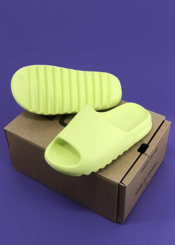 Шльопки шльопанці тапочки тапки изи ізі слайд 🌻adidas yeezy slide lime ...