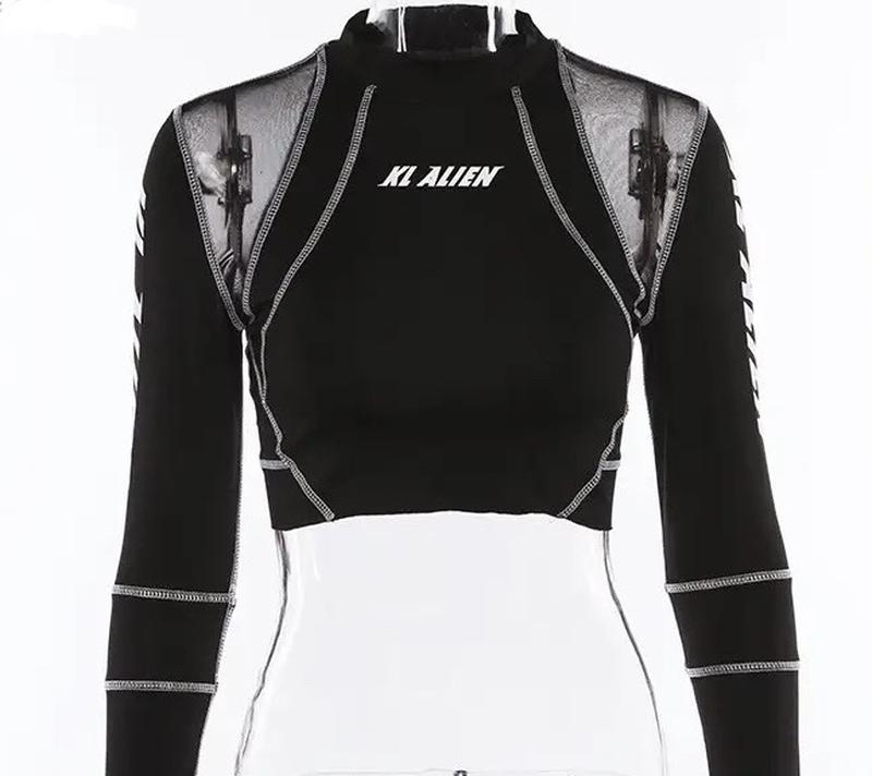 Кроп топ трендовий y2k топ kl alien — ціна 490 грн у каталозі Топи ...