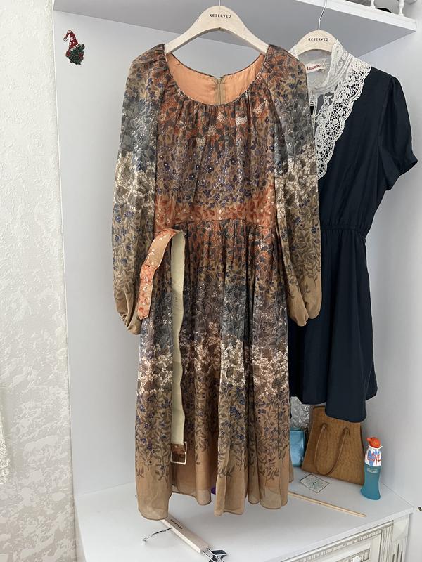 Красивое платье бохо с поясом Asos — ціна 550 грн у каталозі Сукні міді Купити жіночі речі за