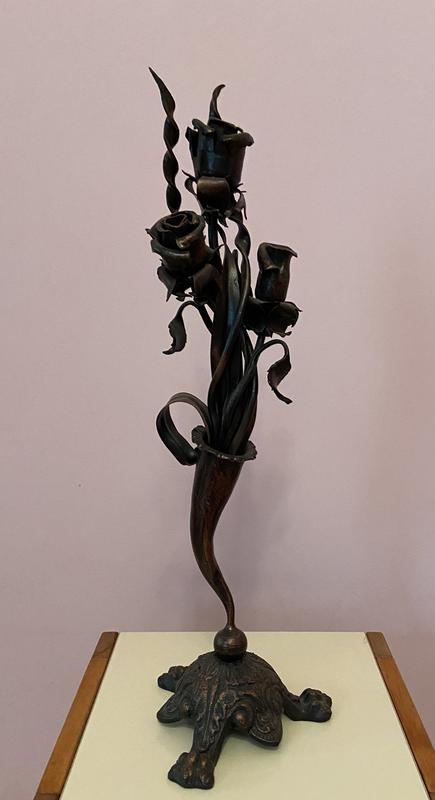 Бронзова ваза з трояндами — ціна 1200 грн у каталозі Статуетки Купити товари для дому та побуту