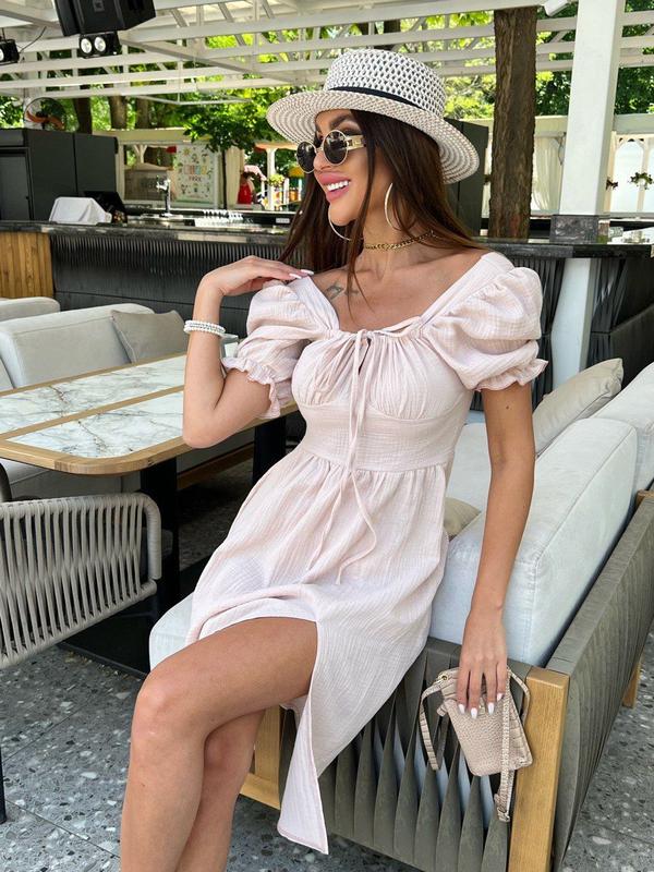 Сукня з мусліну — ціна 690 грн у каталозі Сукні міді Купити жіночі речі за доступною ціною на