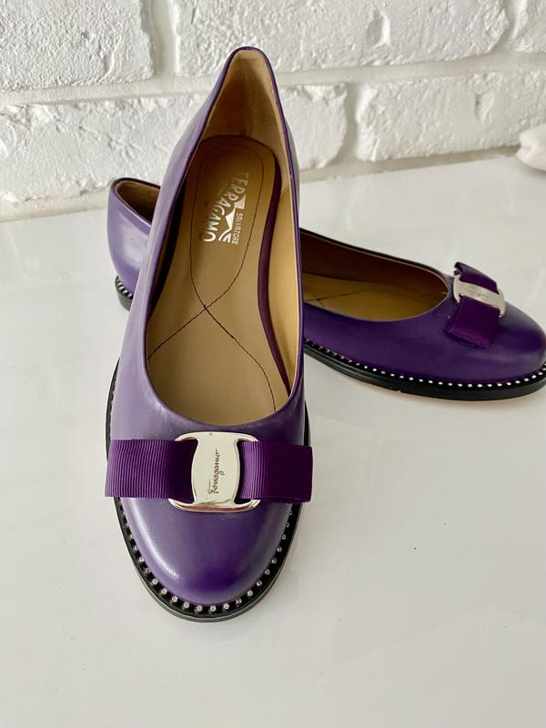 Туфлі балетки salvatore ferragamo шкіра old money — ціна 6899 грн у ...