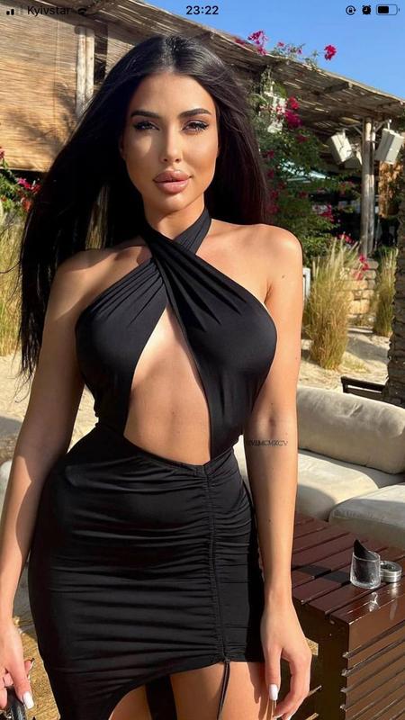 Вечірня сексуальна чорна міні сукня костюм топ та спідниця — ціна 699 грн у каталозі Костюми зі