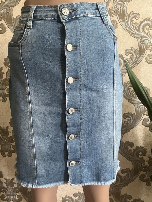 Джинсова спідниця жіноча — ціна 430 грн у каталозі Міді спідниці Купити жіночі речі за доступною