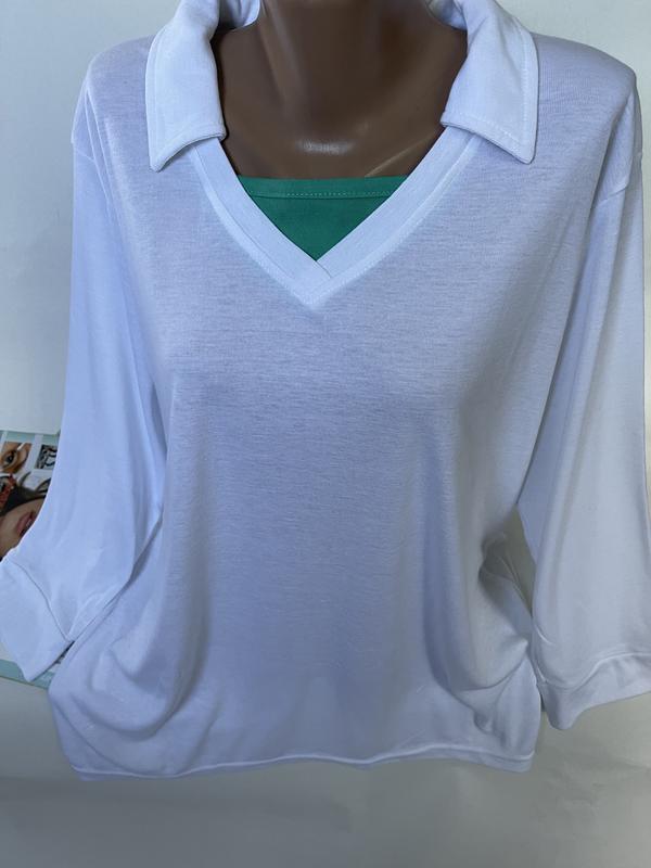 Легка біла кофточка — ціна 270 грн у каталозі Лонгсліви Купити жіночі речі за доступною ціною на