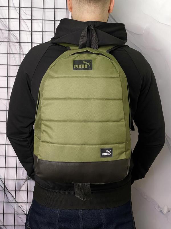 Рюкзак puma хаки черный прямоугольный лого — цена 499 грн в каталоге ...