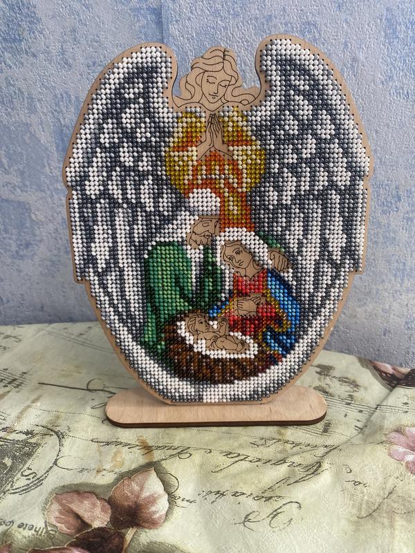 Святая семья вышита бисером — цена 1850 грн в каталоге Статуэтки Купить товары для дома и быта