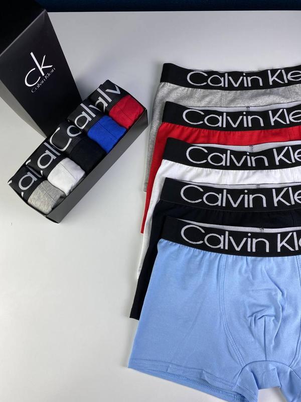 Набор мужских трусов calvin klein black | 5 удобных боксерок кельвин ...