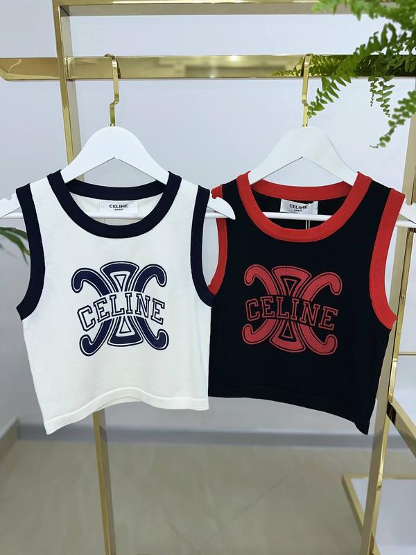 Женская майка брендовая в стиле Celine — цена 1600 грн в каталоге Майки Купить женские вещи по