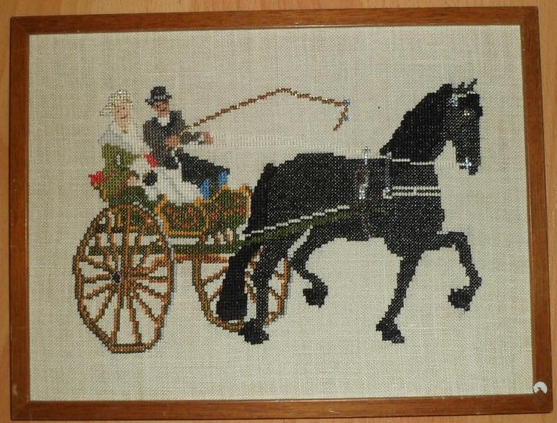 Картина вышитая бричка — цена 1200 грн в каталоге Картины Купить товары для дома и быта по