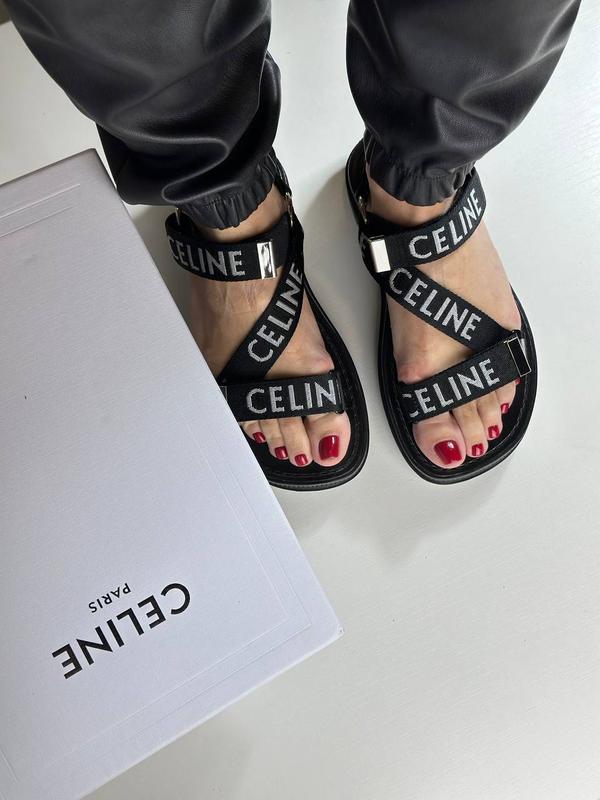Сандали женские черные брендовые в стиле селин celine — цена 3100 грн в ...