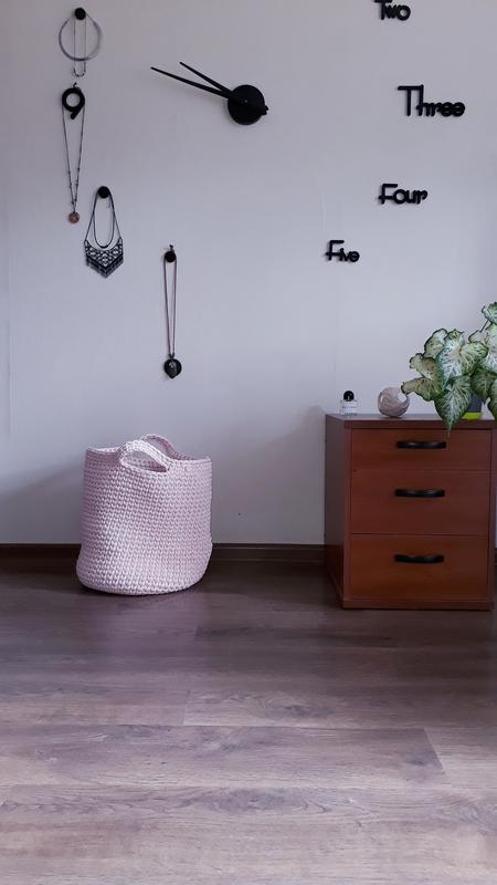 Рожеві кошики з трикотажної пряжі — ціна 800 грн у каталозі Коробки для зберігання Купити товари