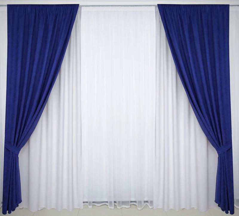 Комплект штор из жаккарда 4 готовые шторы — цена 1800 грн в каталоге Шторы Купить товары для