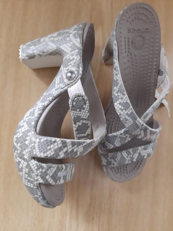 Оригинальные crocs шлепанцы каблуке — ціна 560 грн у каталозі Шльопанці ...