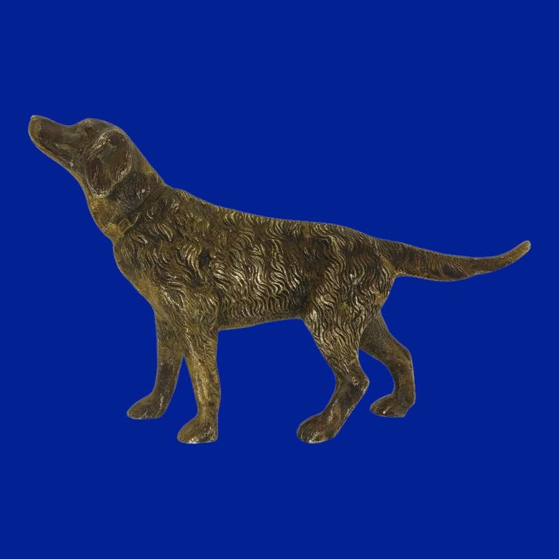 Винтажная серебряная фигура собака Alpaca арт 0260 — цена 4275 грн в каталоге Статуэтки