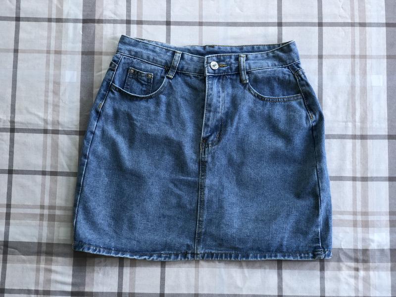 Акція 1 1 3 джинсова спідниця — ціна 100 грн у каталозі Міні спідниці Купити жіночі речі за