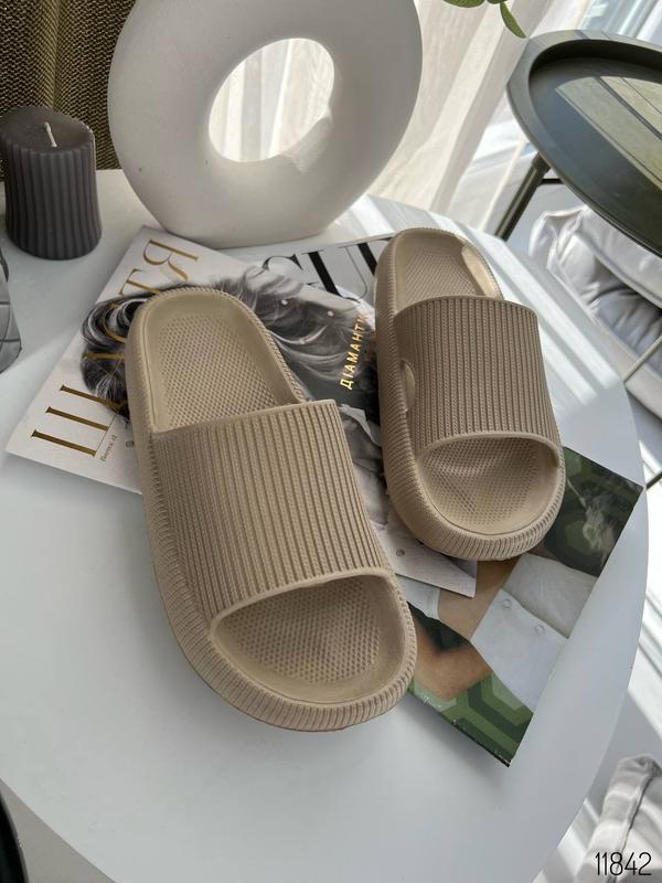 Шлепанцы хаки 11842 — ціна 489 грн у каталозі Шльопанці Купити жіночі