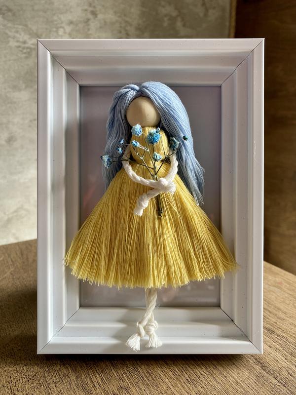 Лялька макраме панно — ціна 550 грн у каталозі Фоторамки Купити товари для дому та побуту за