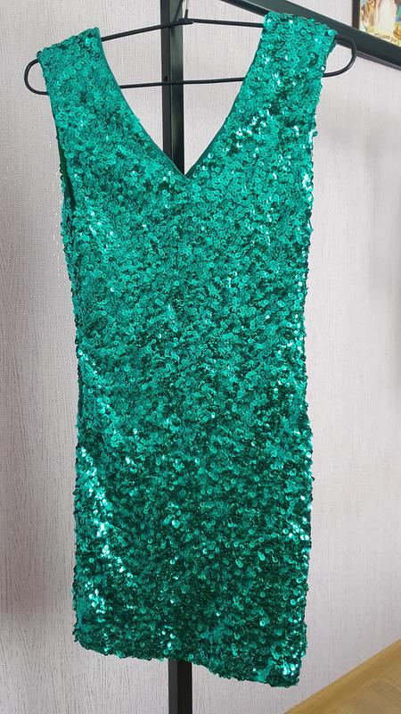 Вечірнє коктельне платя в паєтках — ціна 250 грн у каталозі Короткі сукні Купити жіночі речі за