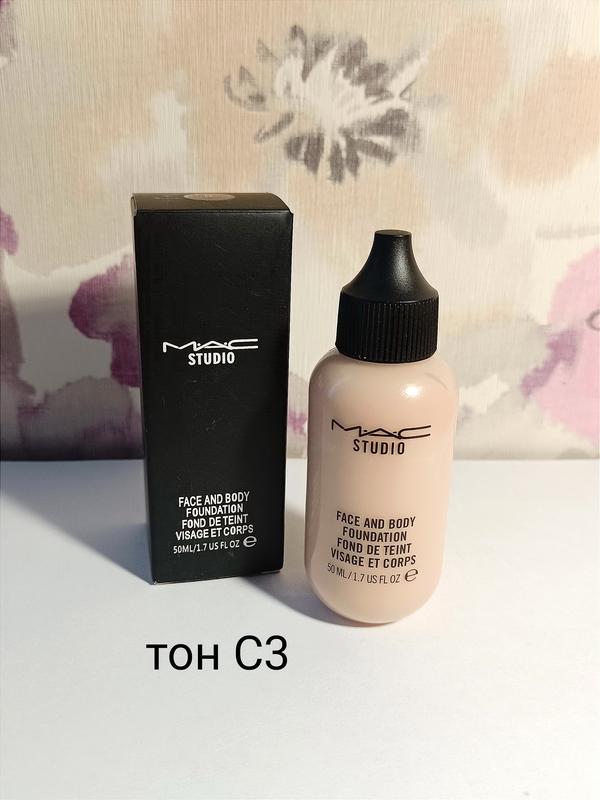 Тональна основа mac, тон с3, 50 мл, studio face and body foundation ...