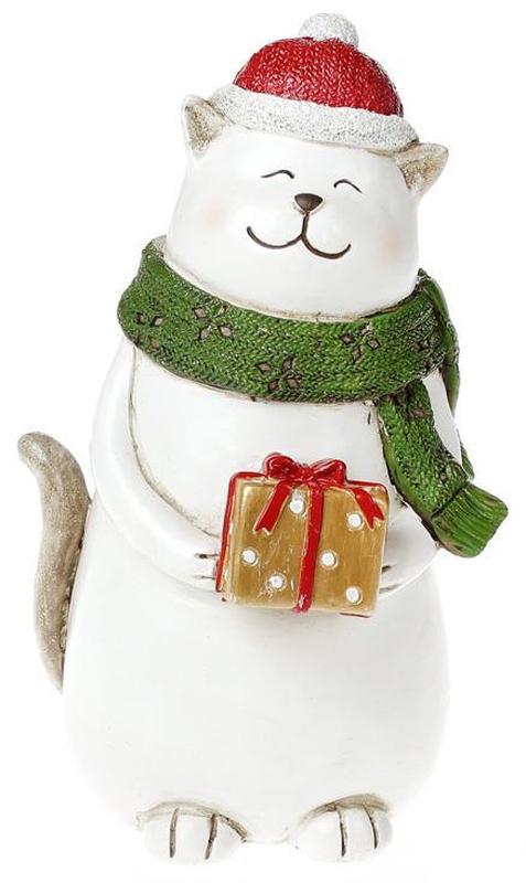 Статуетка котик з подарунком 22см 7trav — ціна 793 грн у каталозі Статуетки Купити товари для