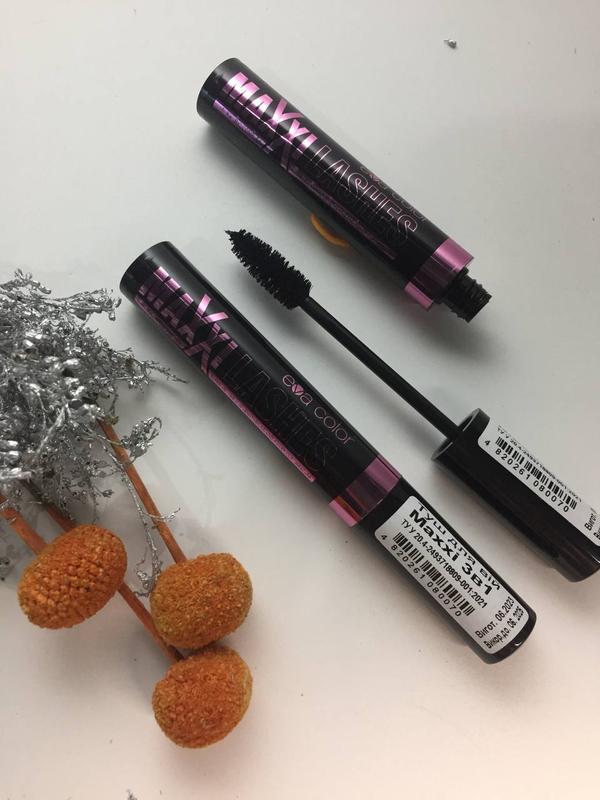 Объемная тушь для ресниц eva color maxxi lashes 3 в1 объем ...